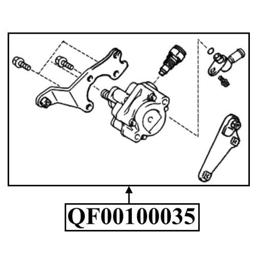 Насос гидроусилителя руля Quattro Freni QF00100035 для Lexus RX; Toyota ...