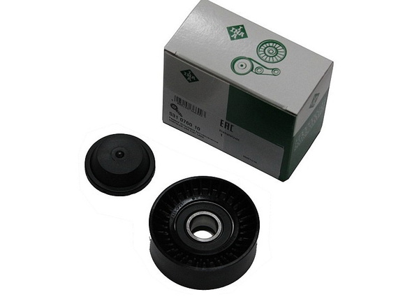 Ролик автоматического натяжителя ремня агрегатов ЗМЗ 405, 406, 409 Евро 3, 4 (INA 531076010) кат ...