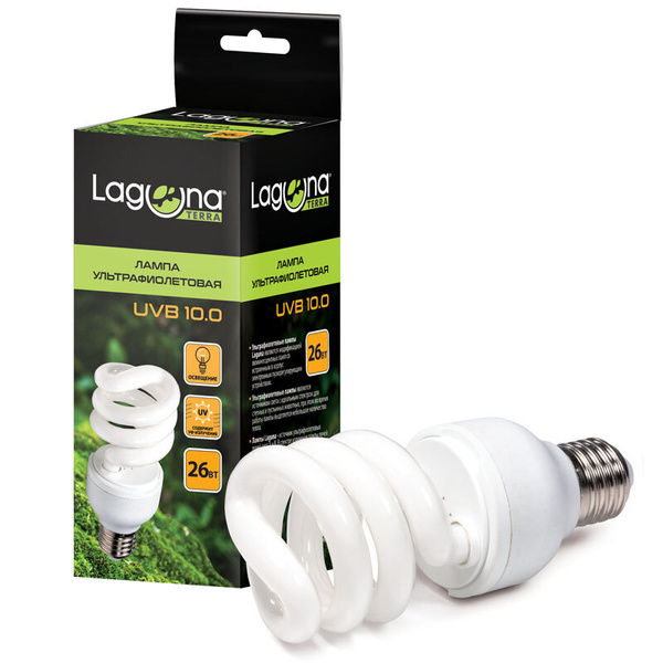 Laguna Terra Лампа ультрафиолетовая UVB10.0, 26Вт купить на OZON по низкой цене (878351171)