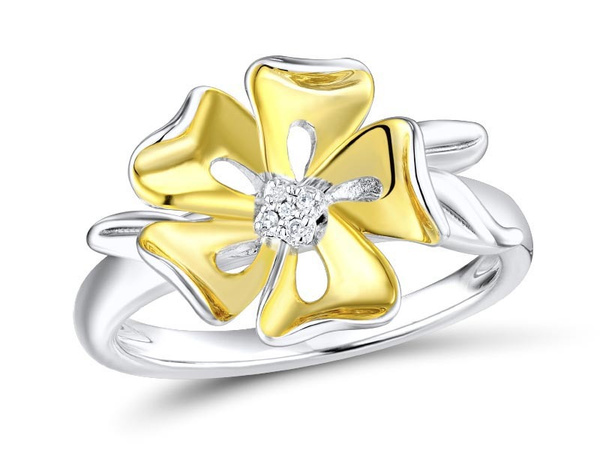 VALTERA Кольцо Серебро позолоченное 925 пробы - купить с доставкой по ...