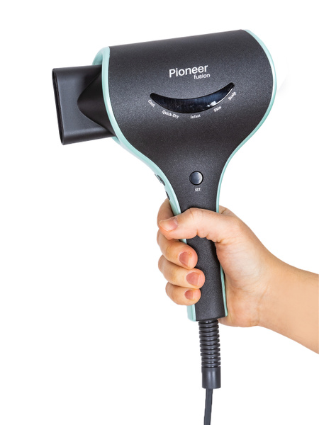 Фен для волос Pioneer Фен HD-2500DC, темно-серый, бирюзовый - купить по ...