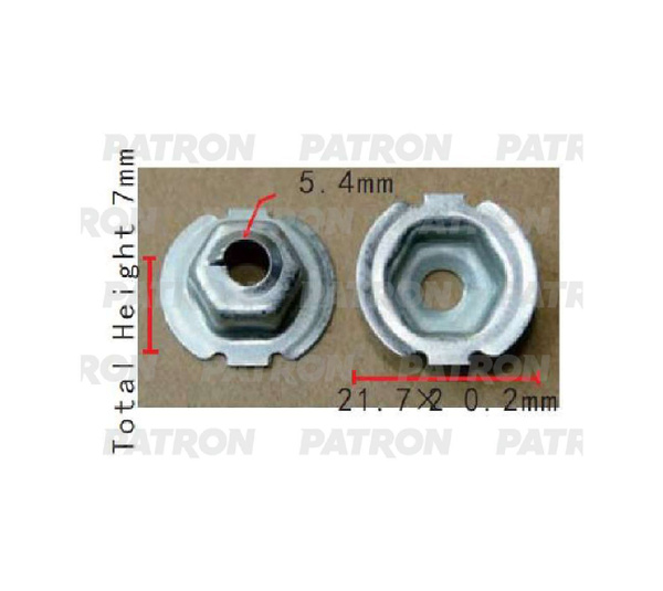 Гайка крепежная автомобильная, 1 шт. купить по выгодной цене в интернет ...
