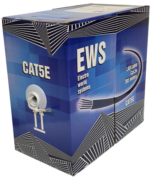 Кабель EWS Electro World System UTP4 CAT5e PVC-1214 - купить по низкой ...