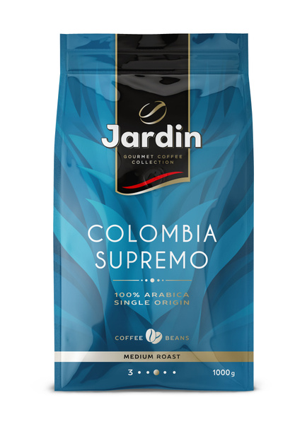 Кофе в зернах Jardin Colombia Supremo, арабика, 1 кг - купить с ...