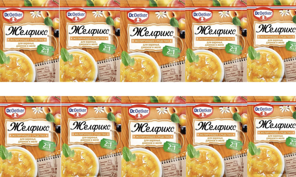 Dr.Oetker Желфикс 2:1 для консервирования, 25 г 10 шт купить на OZON по ...