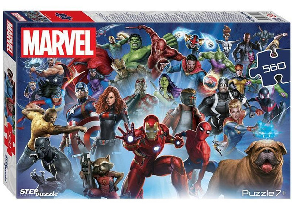 Пазл для детей Step puzzle 560 деталей, элементов: Marvel - купить с доставкой по выгодным ценам ...
