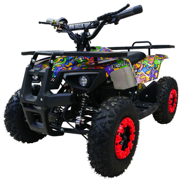 Детский бензиновый квадроцикл MOTAX GRIZLIK MINI ES BW (Большие колеса ...