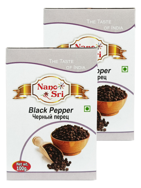 Черный перец горошком (Black Pepper) Nano Sri, 100 г - 2 шт - купить с ...