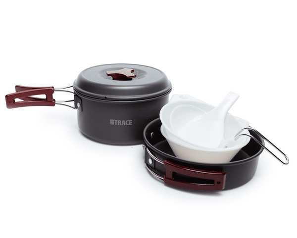 Набор посуды BTrace 1-2 персоны (анодированный алюминий) - купить с доставкой по выгодным ценам ...