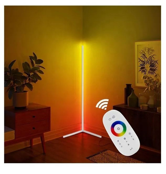 Умный угловой напольный светильник с дистанционным управлением (пульт ...