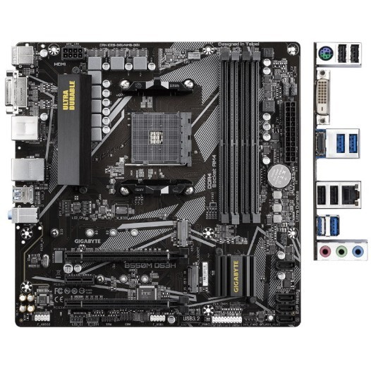 Материнская плата Gigabyte B550M DS3H купить по низкой цене с доставкой ...
