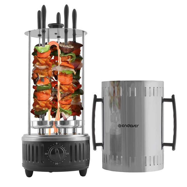 Электрошашлычница Endever Grillmaster-295 / 1100 Вт / 6 шампуров купить на OZON по низкой цене в ...
