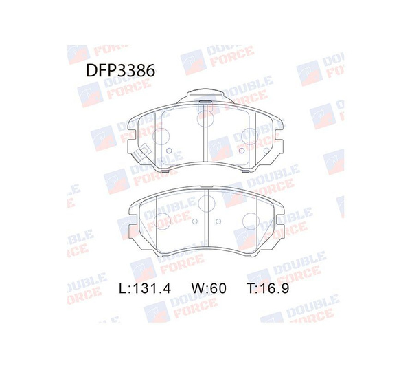 Колодки тормозные Double Force DFP3386 Любая ось - купить по низким ценам в интернет-магазине ...