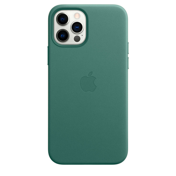 Чехол защитный / кожаный / c MagSafe для iPhone 12 / 12 Pro, Зеленый ...
