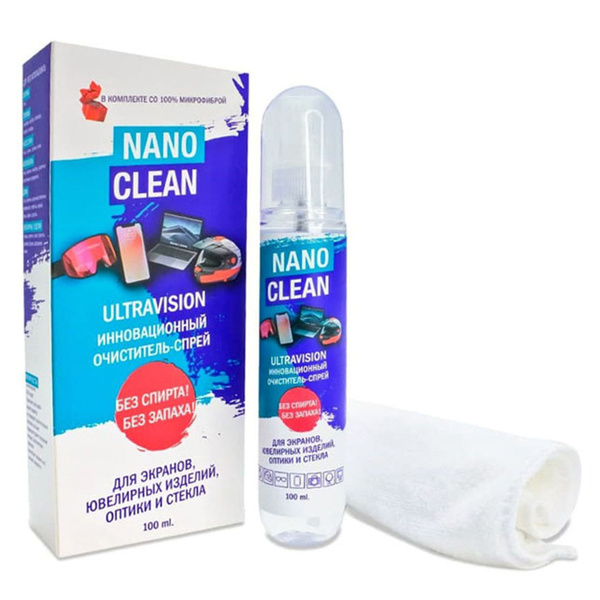 Характеристики Инновационный очиститель-спрей NanoClean Ultravision, 100 мл подробное описание ...