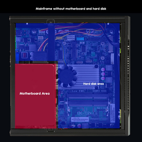 TX06 Настольный корпус Mini ITX для игрового компьютера Корпус HTPC купить на OZON по низкой ...