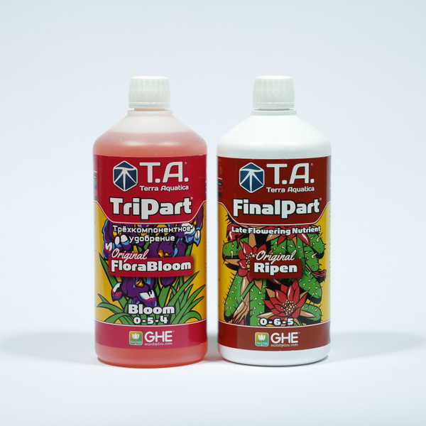 Комплект удобрений, GHE Flora Ripen + Bloom, 2шт. по 1л, (Terra Aquatica) - купить с доставкой ...