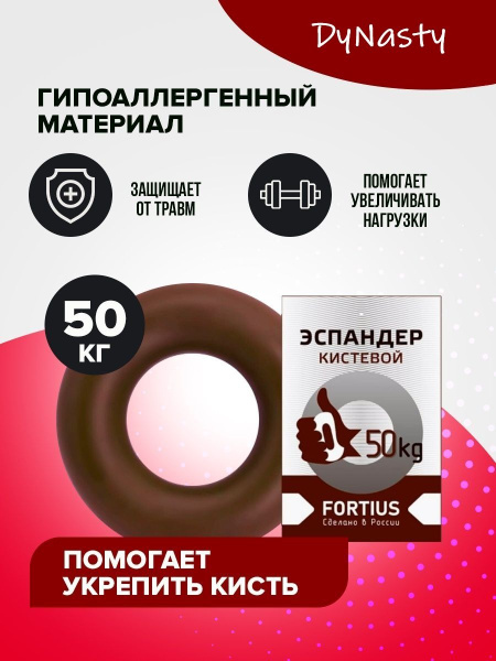 Эспандер Кистевой Fortius, max нагрузка 50 кг - купить по выгодной цене ...