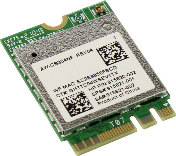 Адаптер сетевая карта M.2 Wi-Fi 5 + BT 4.2 чипсет RealTek RTL8821CE ...