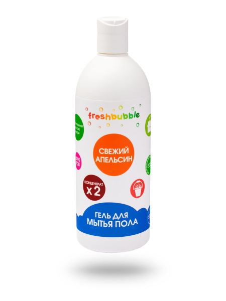 Freshbubble, Гель для мытья пола "Свежий апельсин", 500мл купить на OZON по низкой цене (720243527)