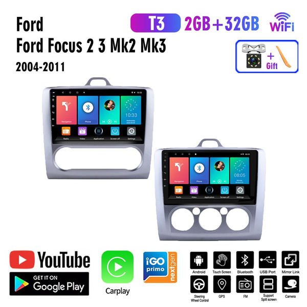 Автомагнитола 2 дин Андроид,Форд фокус/Ford Focus EXI MT 2 3 Mk2 Mk3 ...