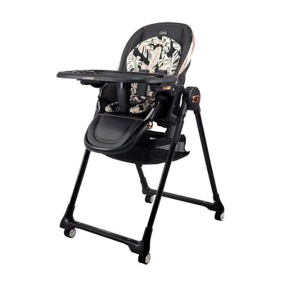 Стульчик для кормления luxmom Q7, черный - купить с доставкой по ...