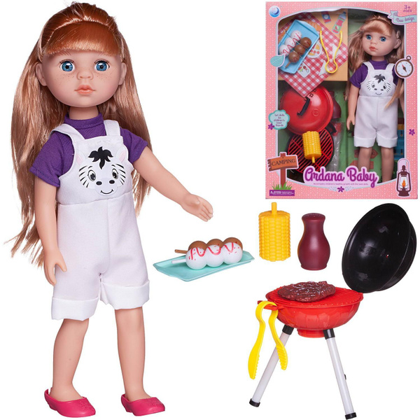 Кукла Junfa "Барбекю на природе" блондинка с длинными волосами 37,5 см (WJ-19269/блондинка ...
