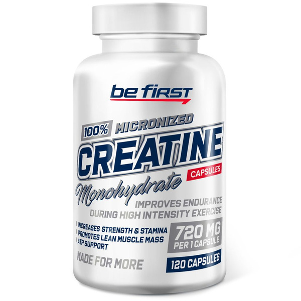 Be First Creatine Monohydrate Capsules 120 капсул - купить с доставкой ...