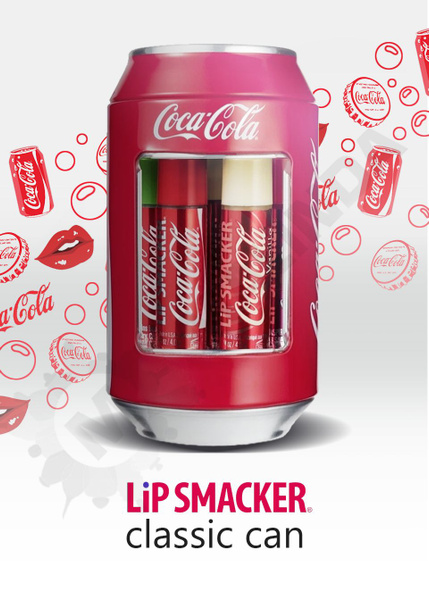 Набор Lip Smacker Бальзам для губ Coca Cola Classic Can 6шт по 4 гр