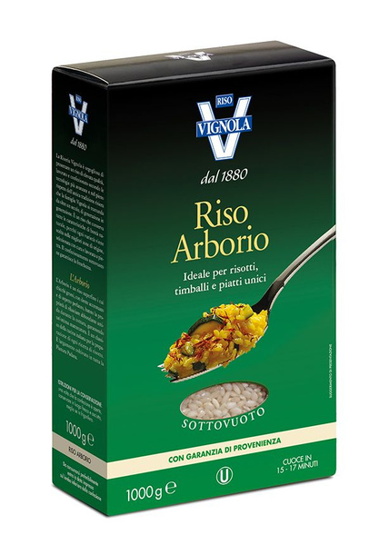 Рис Арборио Ризо Виньола Riso Vignola белый среднезерный, 1кг - купить ...