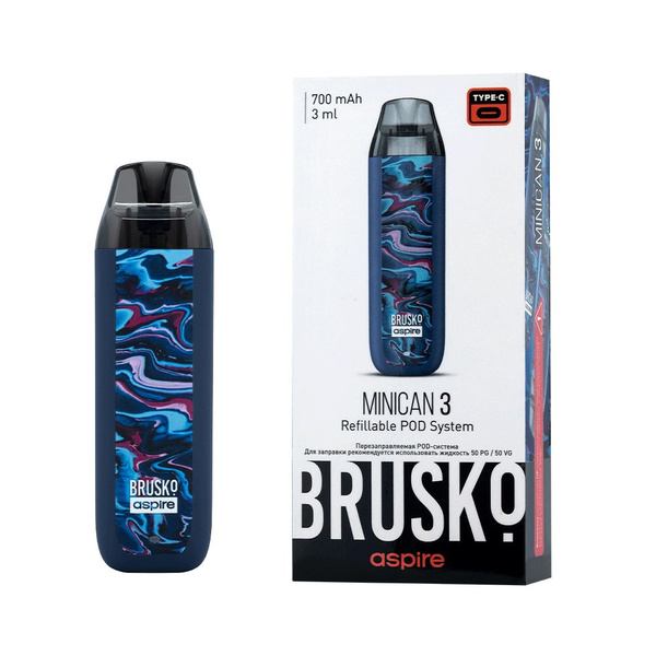 Brusko Minican 3, 700 mAh, Темно-синий флюид - купить с доставкой по ...