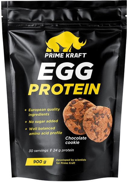 Протеин яичный Prime Kraft Egg Protein (900 г) Шоколадное печенье ...