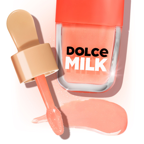 Dolce Milk, Блеск для губ, Gelato, полупрозрачный, Мисс Клубничный ...