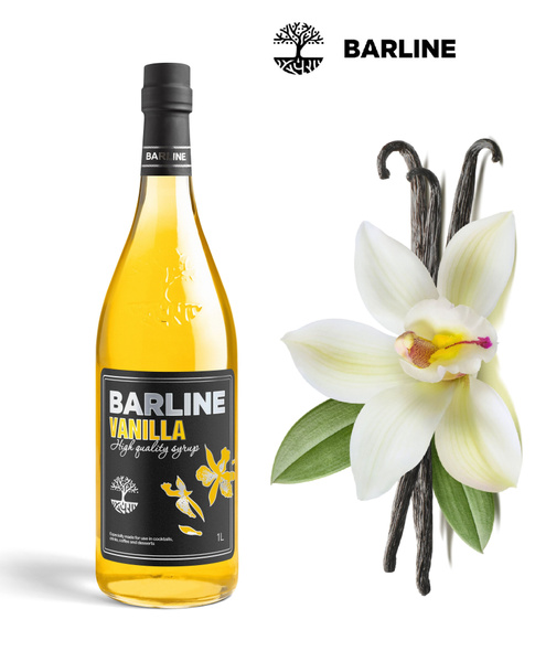 Сироп BARLINE Ваниль для кофе, коктейлей, десертов, выпечки, мороженого ...