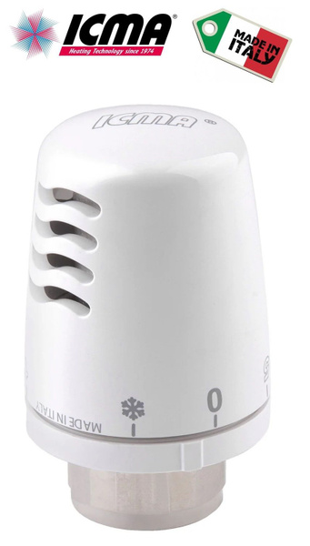 Термостатическая головка М28х1,5 (жидкостный элемент) ICMA - купить в интернет-магазине OZON по ...