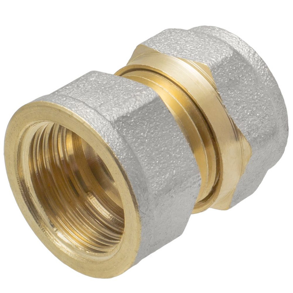 Соединитель обжимной латунный RVC 16 мм х 1/2" ц/г для ...