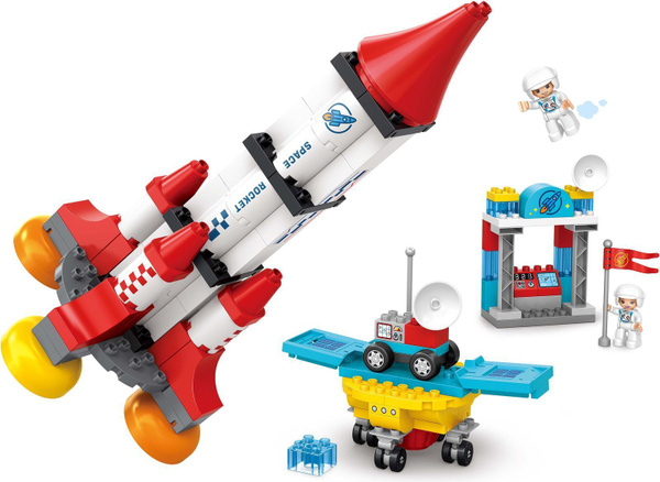 Конструктор JDLT Космическая ракета, 126 деталей, для мальчика и девочки, 69987 - купить с ...