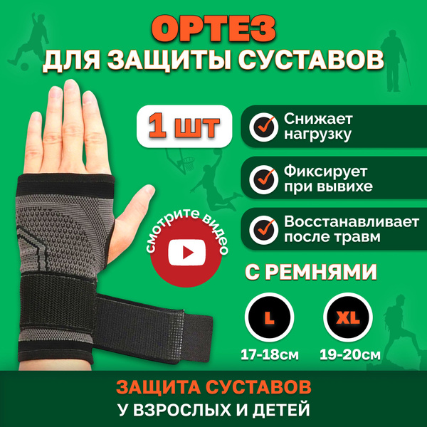 Бандаж для руки ортез на лучезапястный сустав левый правый - купить с ...