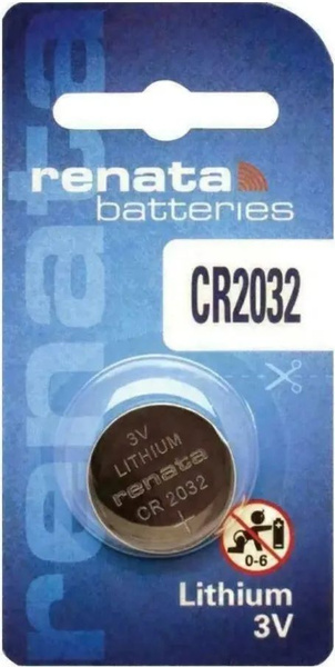 Батарейка Renata CR2032 литиевая (Lithium 3V) для весов, часов ...