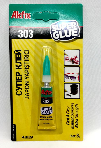 Клей строительный Akfix Супер клей Akfix 303 3 гр 3 мл 0,012 кг, 1 шт. - купить с доставкой по ...
