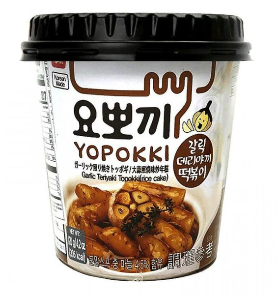 Рисовые палочки "Garlic Teriyaki Topokki", Топокки с соусом Терияки с ...