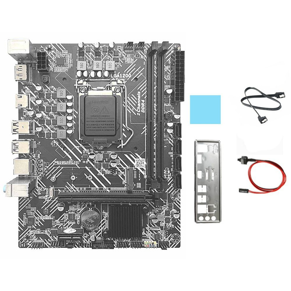 Материнская плата H510 + кабель SATA + перегородка + термопрокладка ...