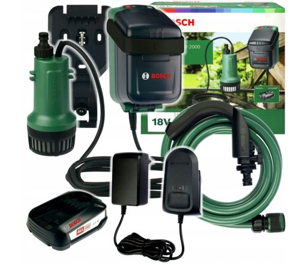 Насос для воды погружной бочечный Bosch Garden Pump 18V-2000 ( 1 АКБ 2. ...