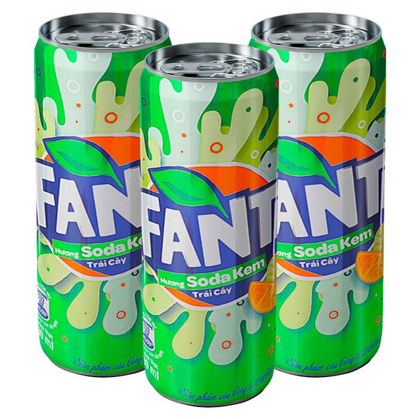 Газированный напиток Fanta Soda Kem со вкусом крем-сода (Вьетнам), 330 ...