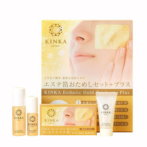 HAKUICHI Набор косметики для лица Kinka Gold Trial Set Plus пробный с сусальным золотом - купить ...