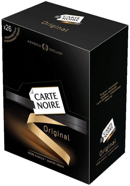 Carte Noire Кофе растворимый,Original, 26 шт по 1,8 г - купить с ...