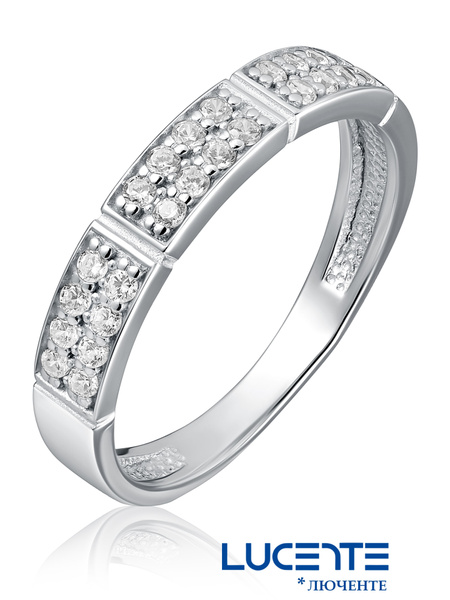 Lucente Кольцо Серебро родированное 925 пробы - купить с доставкой по выгодным ценам в интернет ...