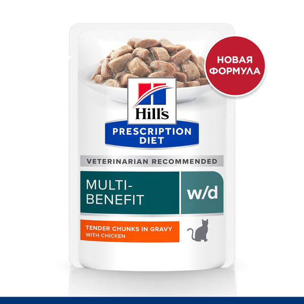 Влажный диетический корм для кошек Hill's Prescription Diet w/d при ...