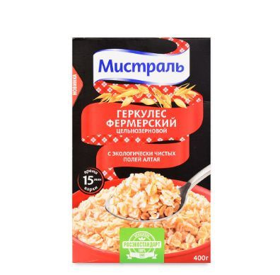 Хлопья Мистраль Геркулес фермерский 400г Россия - купить с доставкой по ...