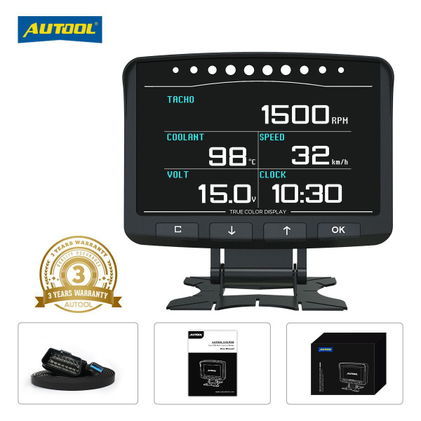 OBD2 Многофункциональный Автомобильный бортовой компьютер AUTOOL X50 PRO - Русский дисплей ...